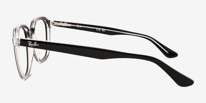 Ray-Ban RB5390 - Square Black Frame Eyeglasses | Eyebuydirect