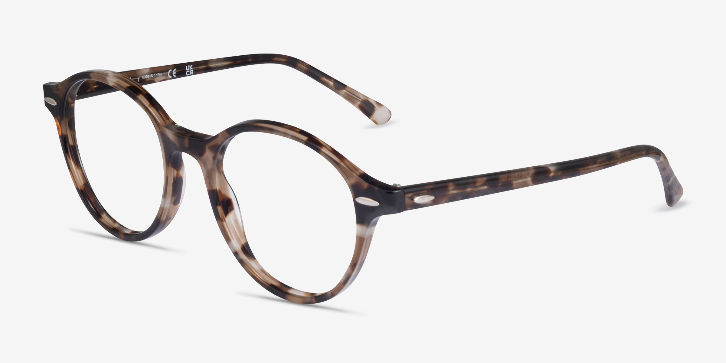 Ray-Ban RB7118 - Round Brown Tortoise Frame Eyeglasses | Eyebuydirect