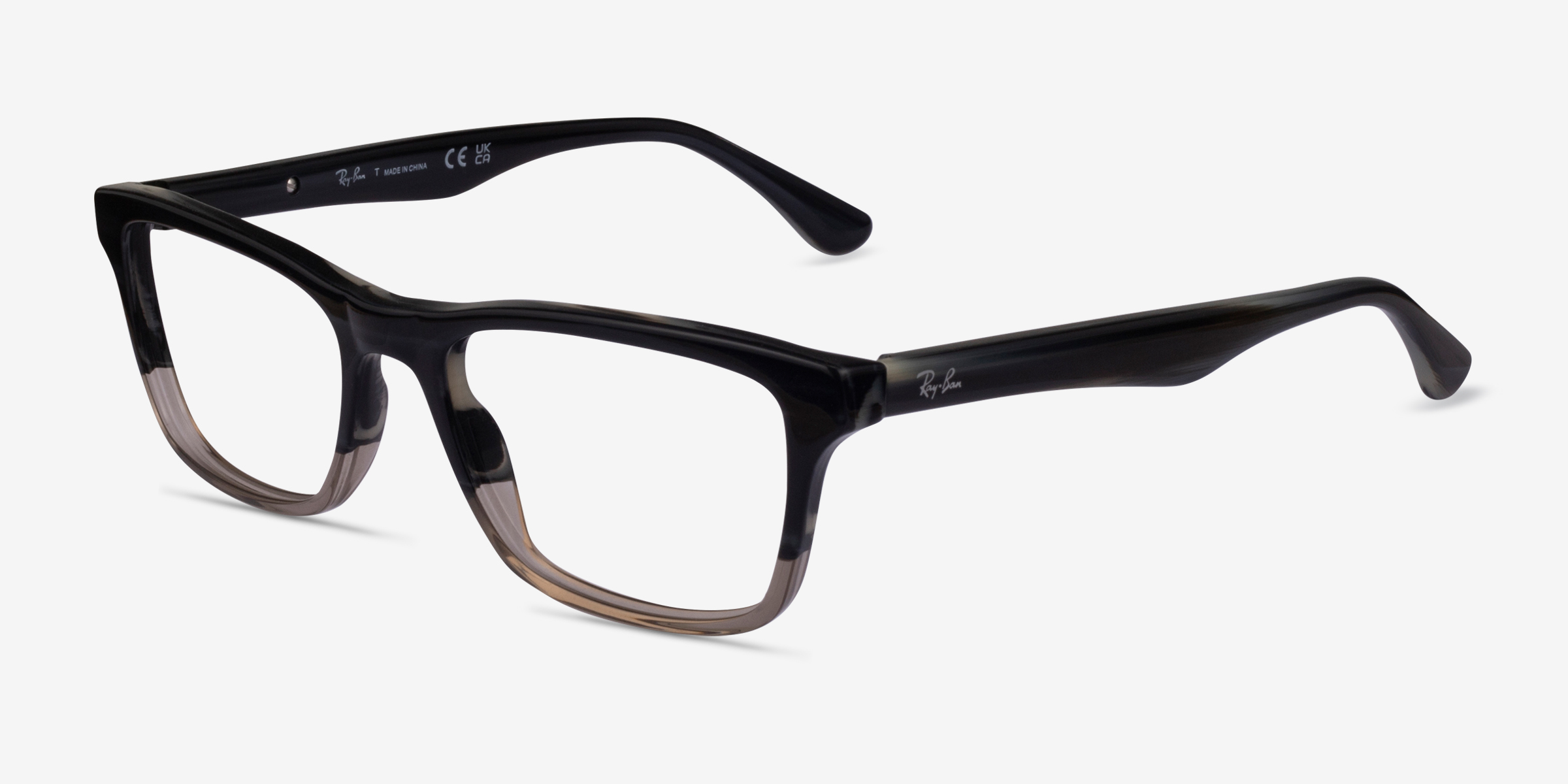 Ray-Ban RB5279 - Rectangle Gradient Gray Frame Eyeglasses | Eyebuydirect