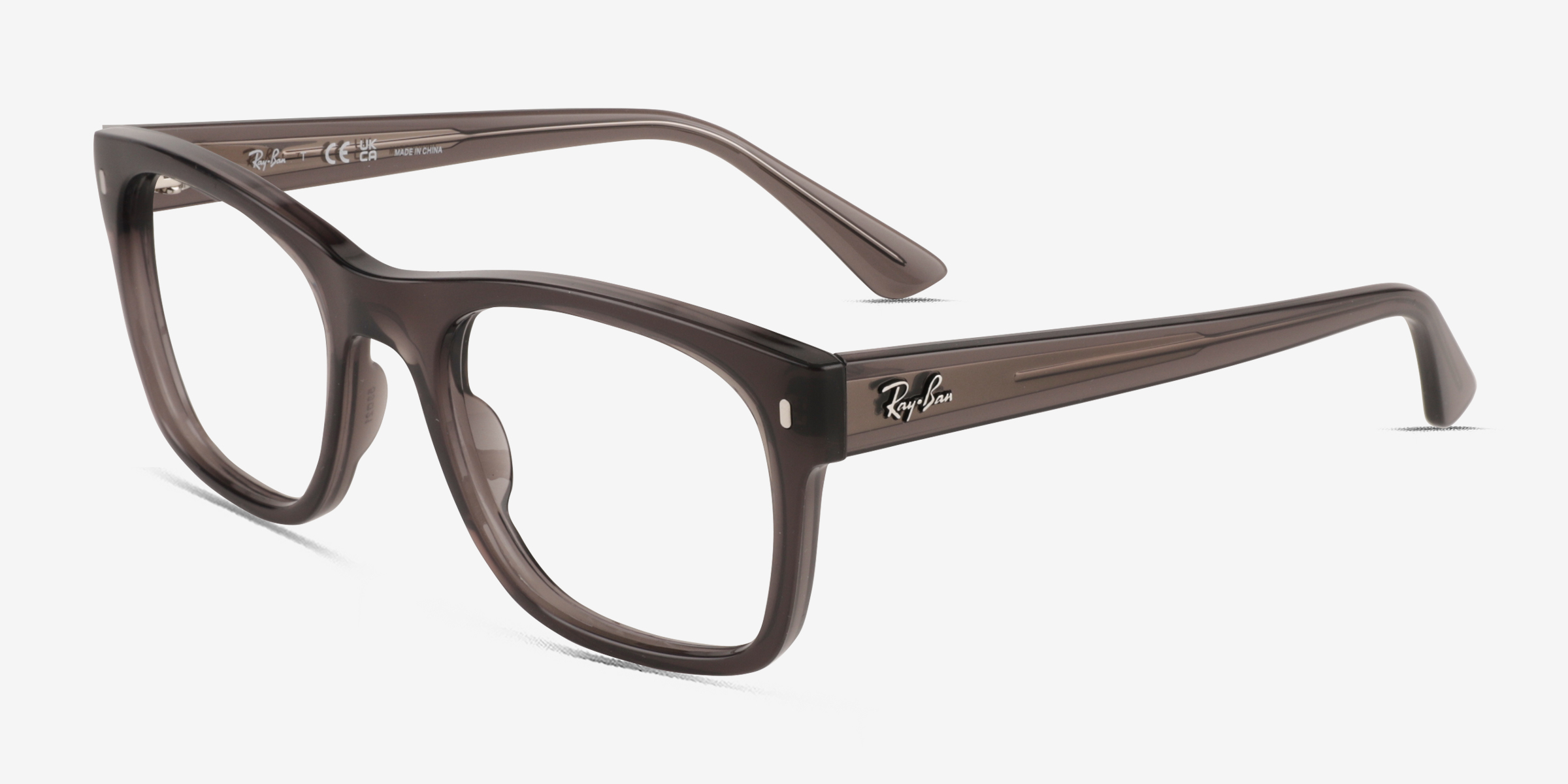 Ray-Ban RB7228 - Wayfarer Dark Gray Frame Eyeglasses | Eyebuydirect