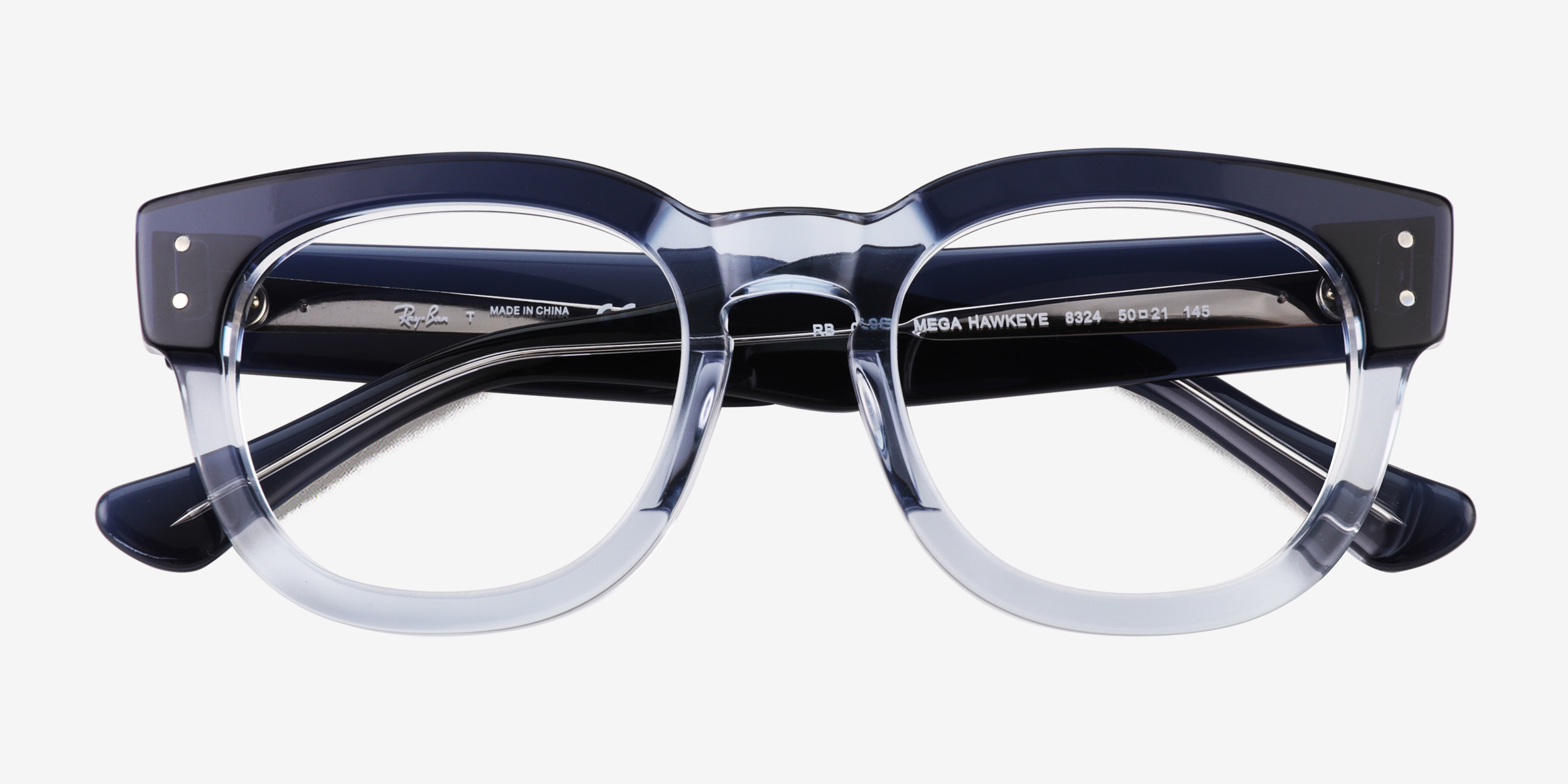 Ray-Ban RB0298V Mega Hawkeye - Wayfarer Blue Frame Eyeglasses ...
