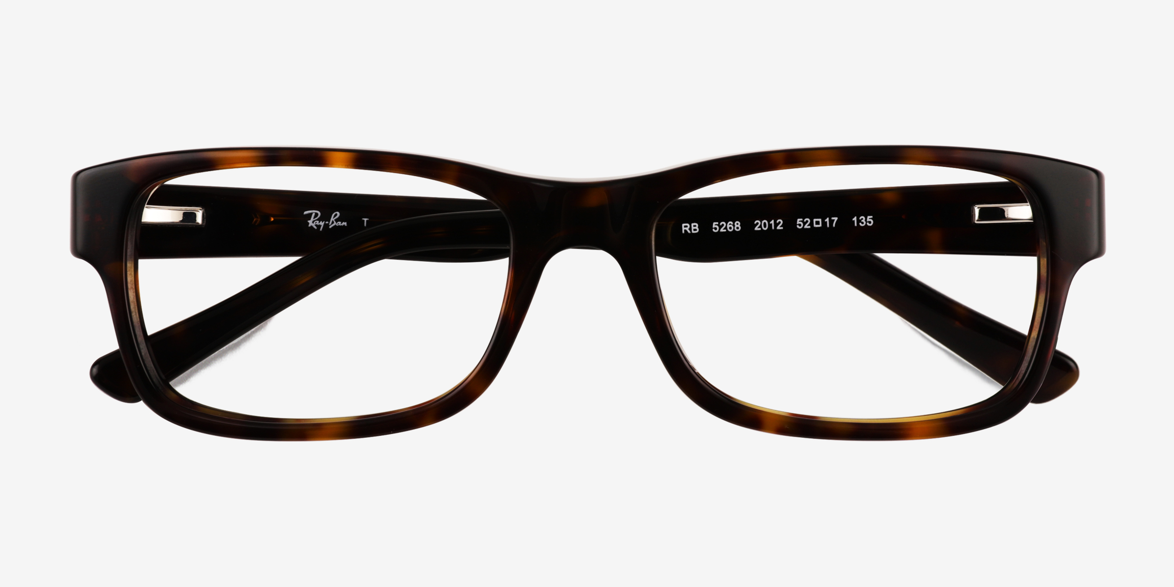Ray-Ban RB5268 - Rectangle Tortoise Frame Eyeglasses | Eyebuydirect Canada