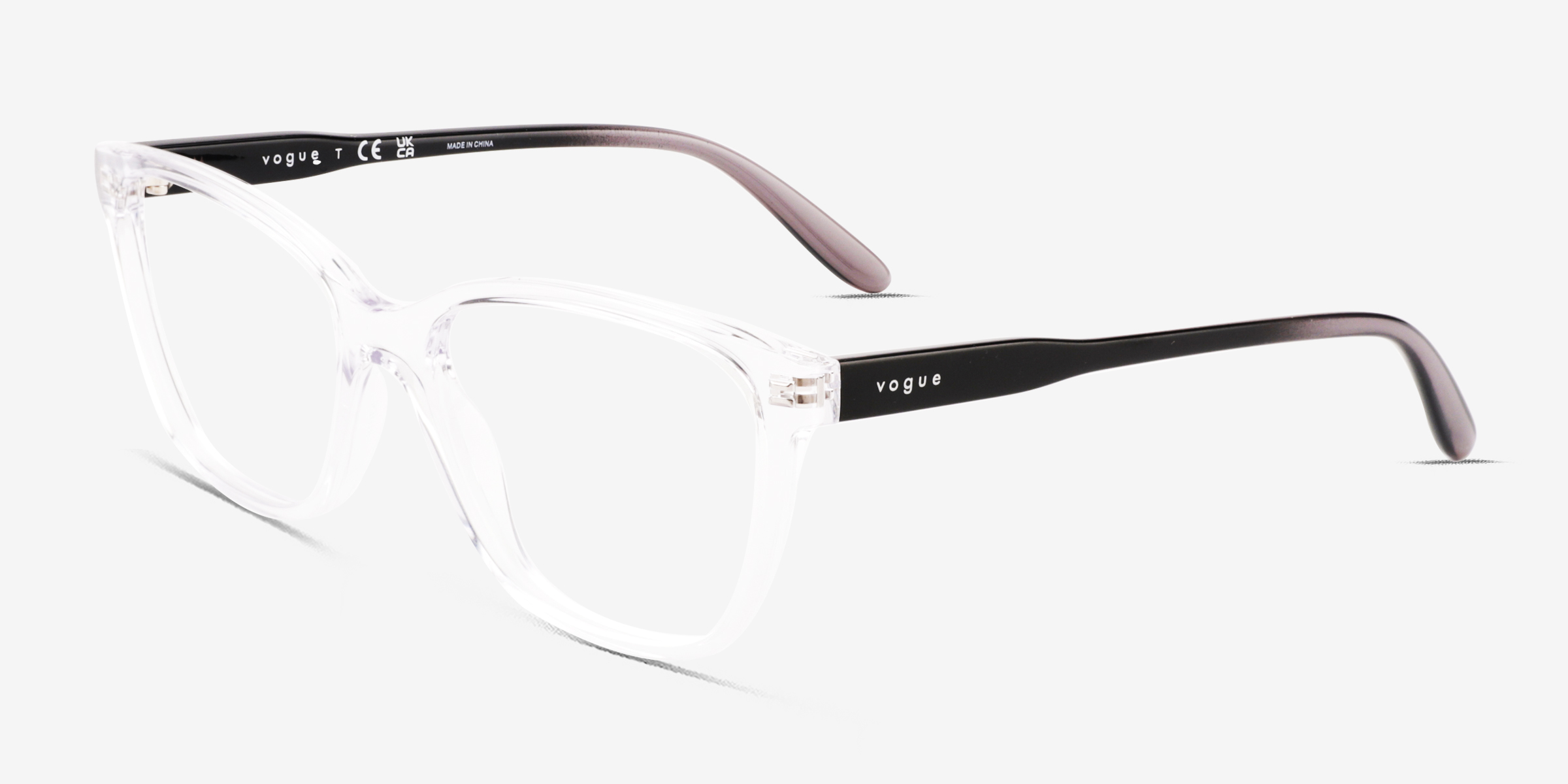 Vogue Eyewear VO5518 - Square Clear Frame Eyeglasses | Eyebuydirect Canada