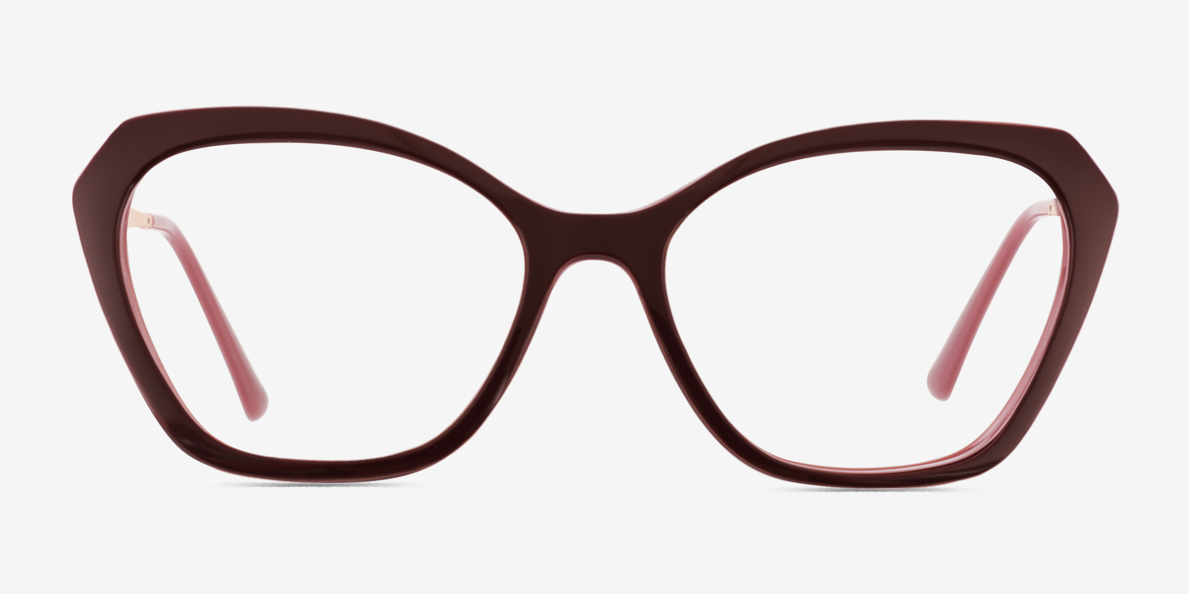 Vogue Eyewear Vo5522 Cat Eye Red Purple Frame Glasses For Women