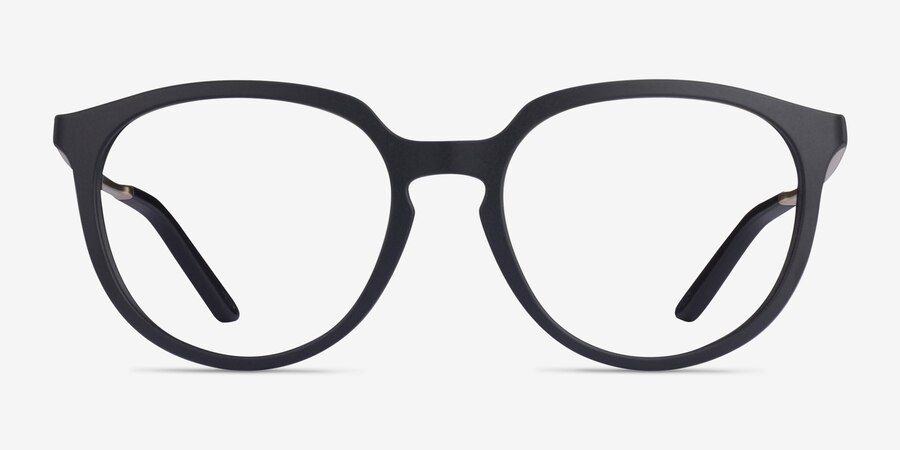 Oakley Bmng Round Satin Black Frame Eyeglasses Eyebuydirect
