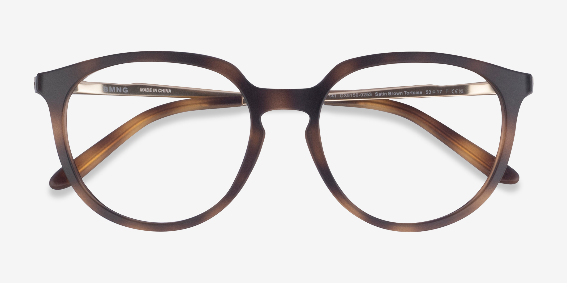 Oakley Bmng - Round Satin Brown Tortoise Frame Eyeglasses | Eyebuydirect