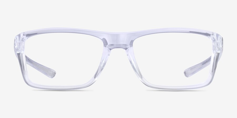 Oakley Rafter - Rectangle Polished Clear Frame Eyeglasses ...