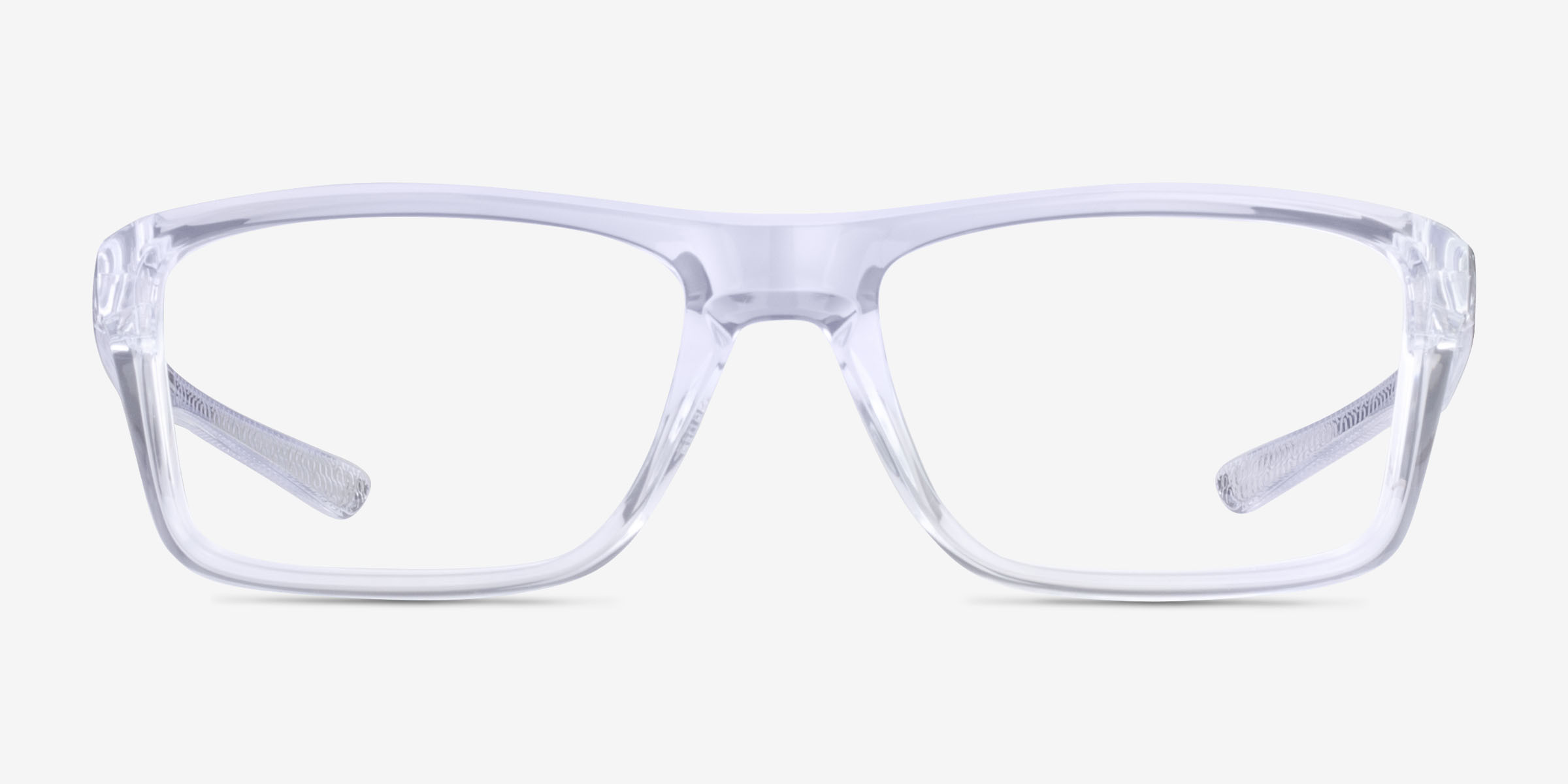 Oakley Rafter - Rectangle Polished Clear Frame Eyeglasses ...