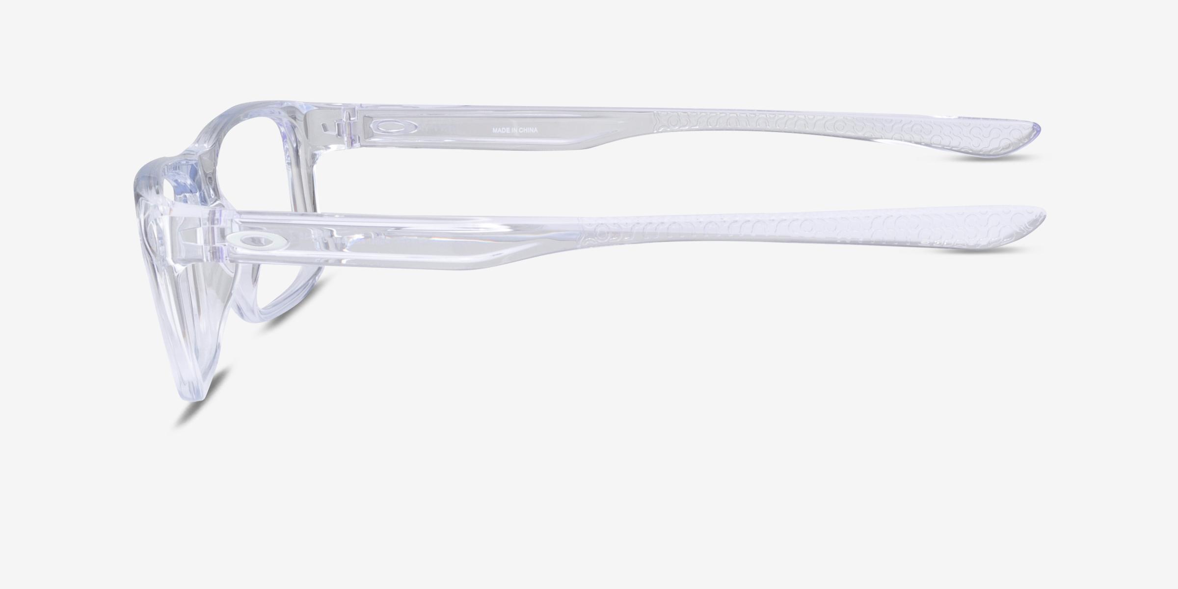 Oakley Rafter - Rectangle Polished Clear Frame Eyeglasses ...
