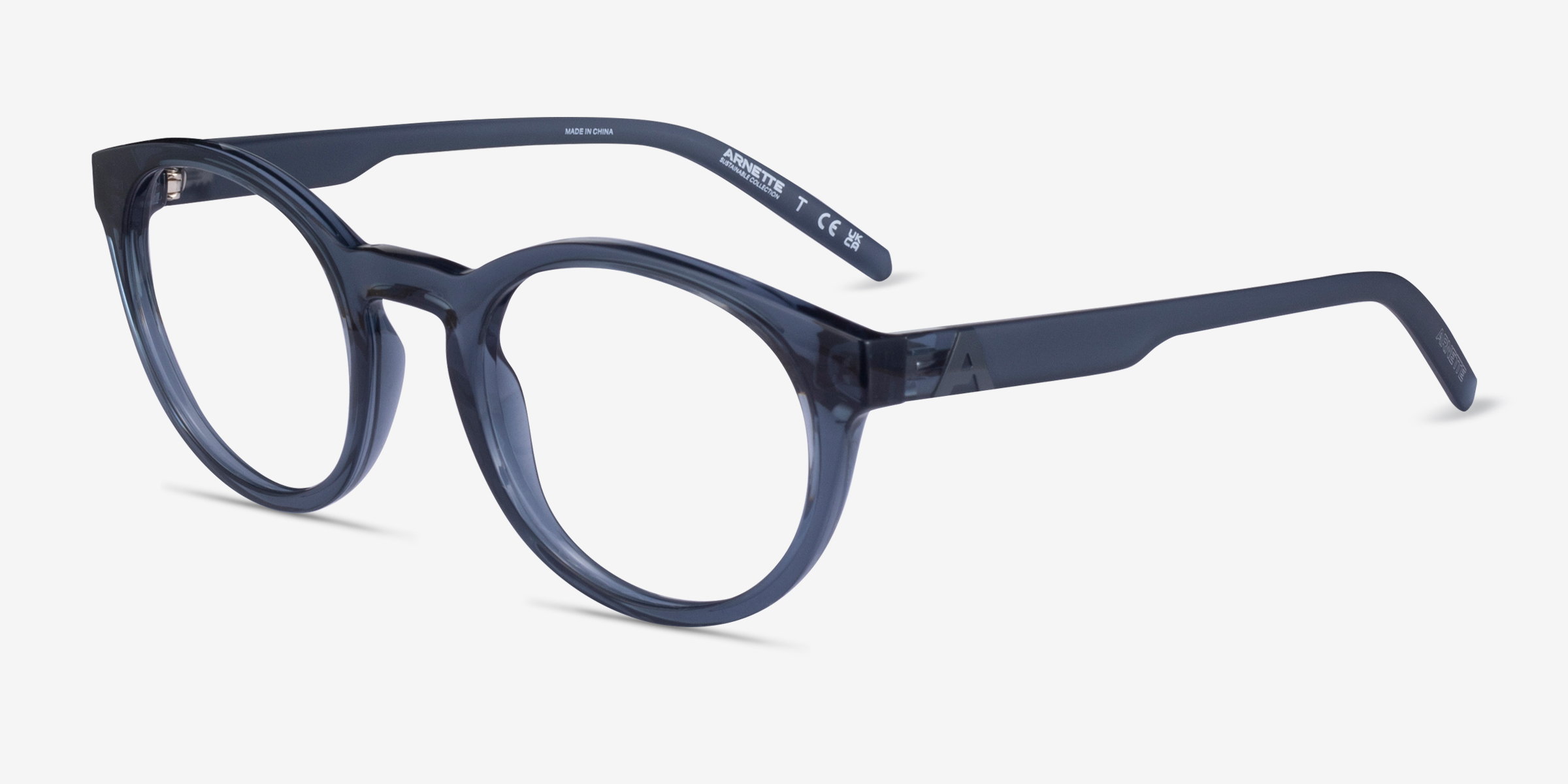 ARNETTE The Seeker - Round Clear Blue Frame Eyeglasses | Eyebuydirect