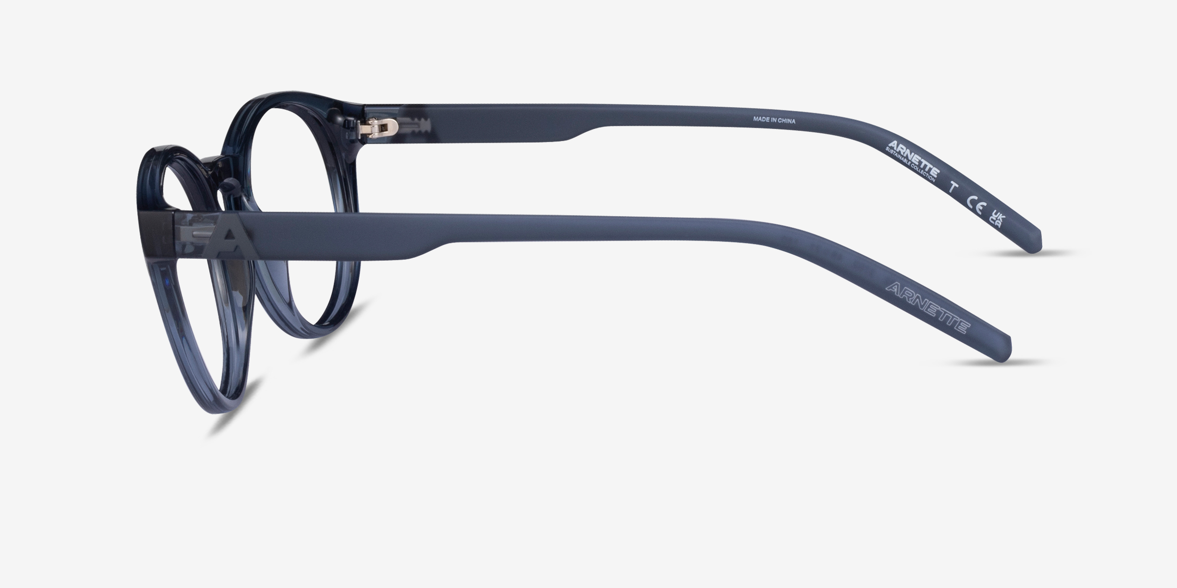 ARNETTE The Seeker - Round Clear Blue Frame Eyeglasses | Eyebuydirect