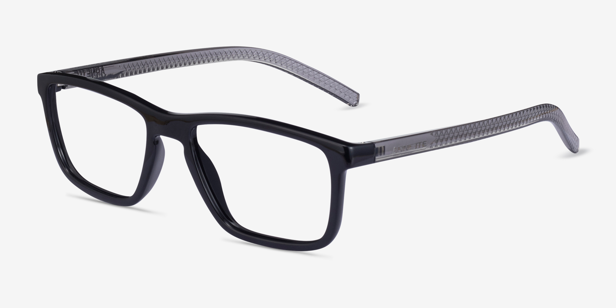 ARNETTE Cocoon - Rectangle Shiny Black Frame Eyeglasses | Eyebuydirect ...