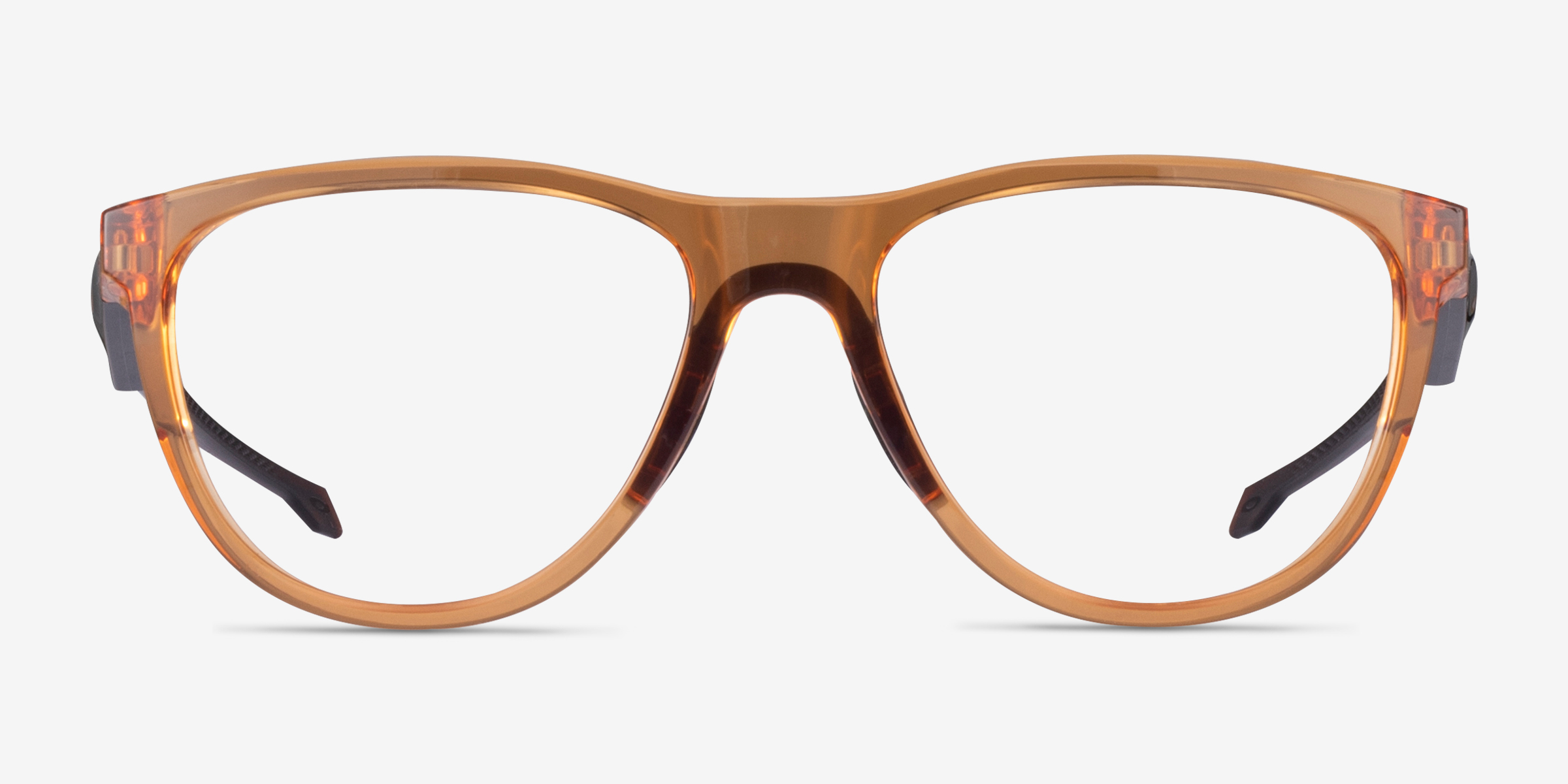Oakley Admission - Oval Clear Orange Frame Eyeglasses | Eyebuydirect