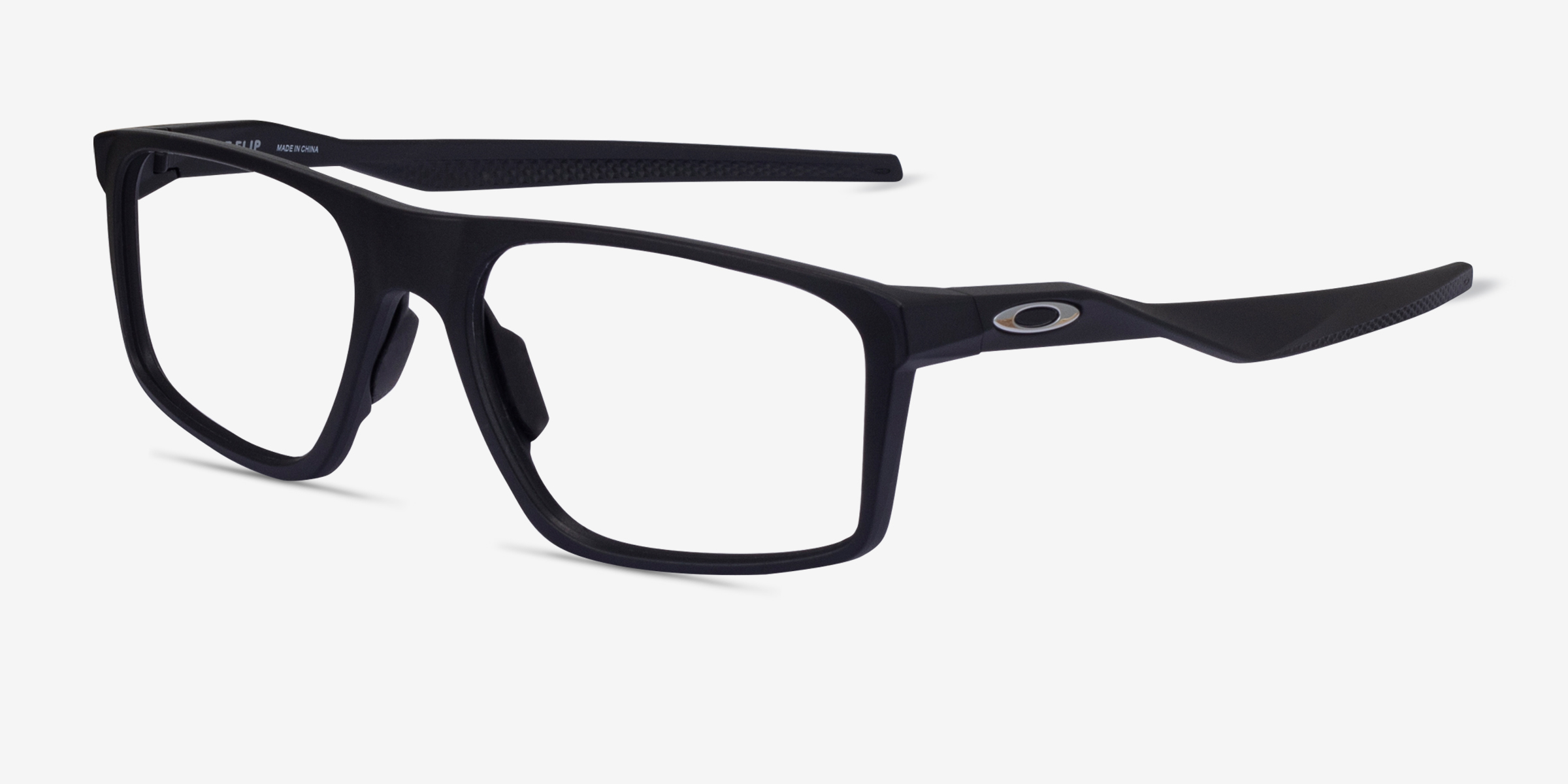 Oakley Bat Flip - Rectangle Black Frame Eyeglasses | Eyebuydirect