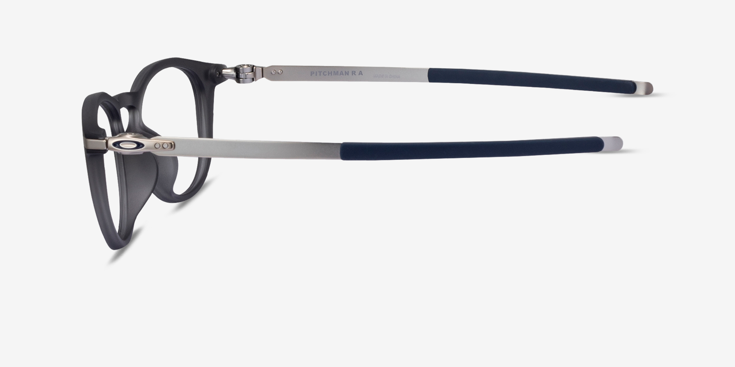 Oakley Pitchman R A - Round Matte Gray Frame Eyeglasses | Eyebuydirect