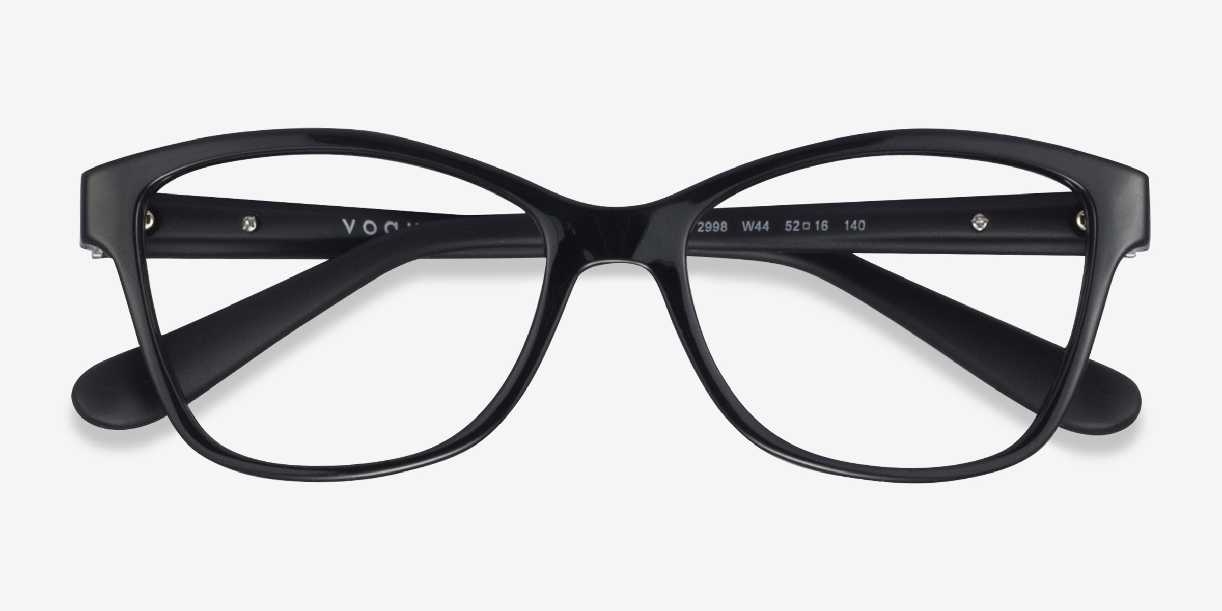 Vogue Eyewear VO2998 - Cat Eye Shiny Black Frame Eyeglasses | Eyebuydirect