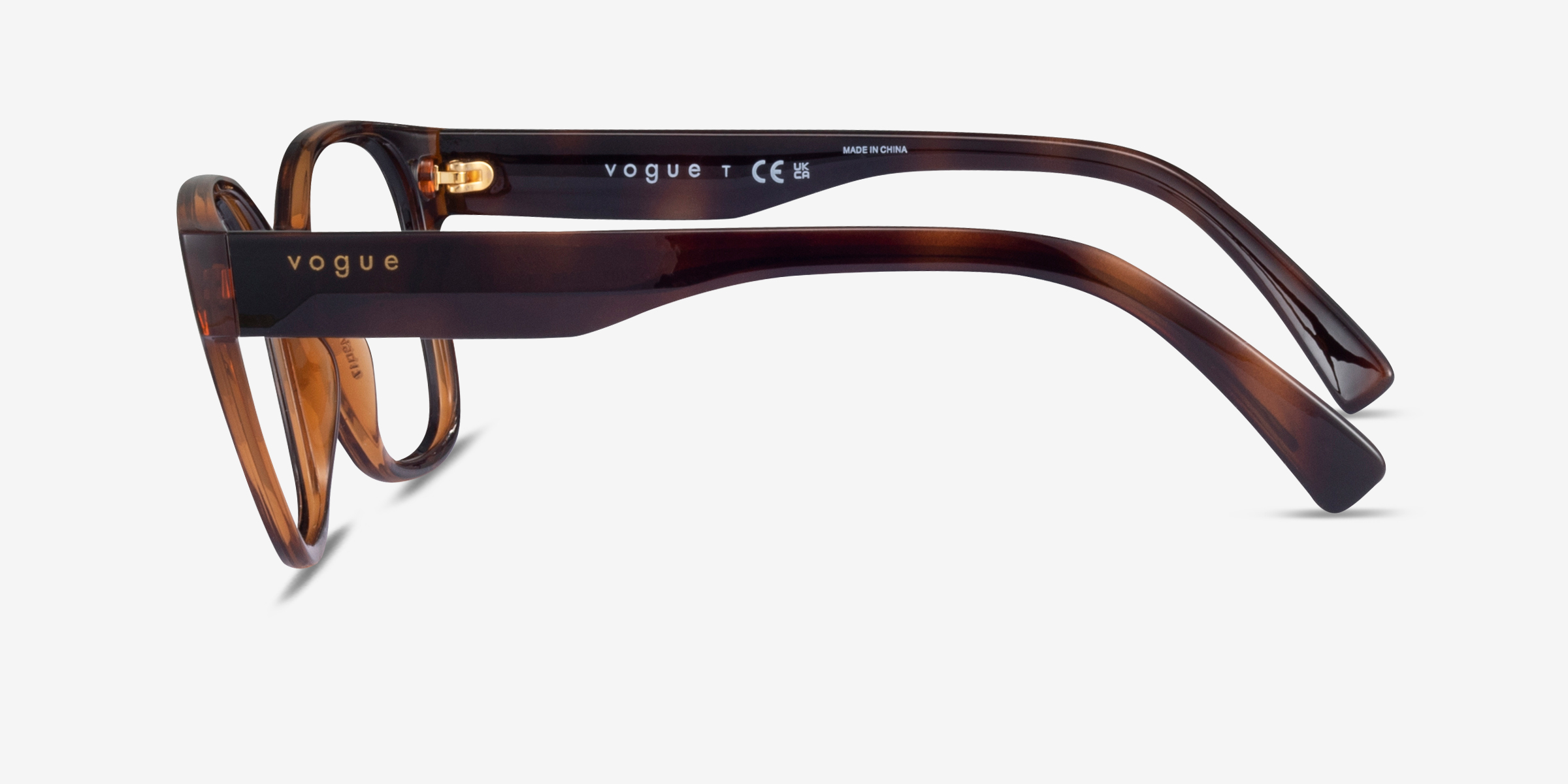 Vogue Eyewear VO5407 - Square Matte Tortoise Frame Glasses For Women ...