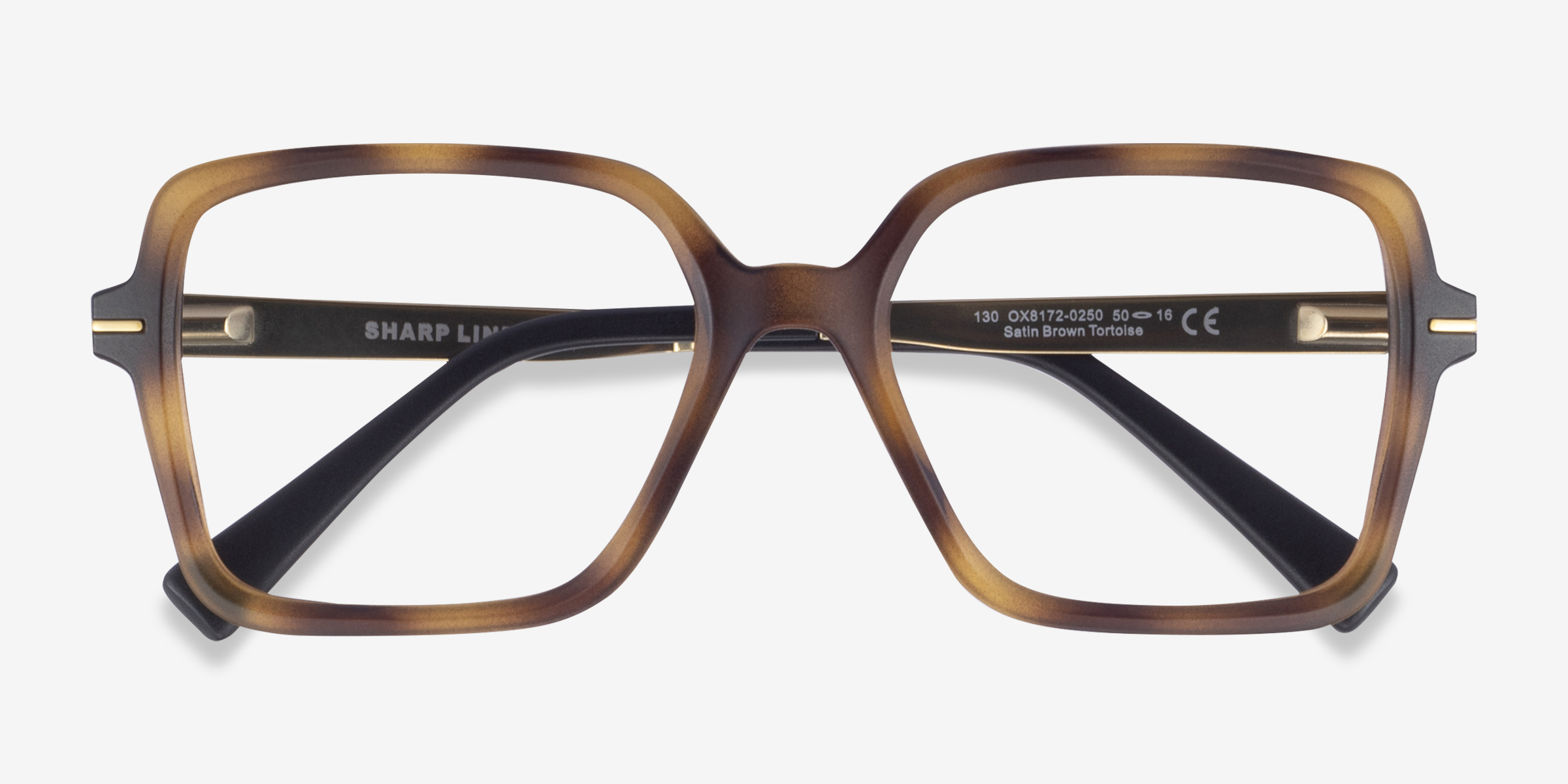 Oakley Sharp Line - Square Matte Tortoise Frame Eyeglasses | Eyebuydirect