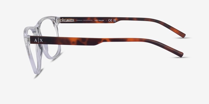 Armani Exchange AX3048 - Square Shiny Crystal Frame Eyeglasses ...