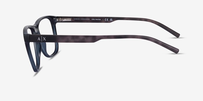 Armani Exchange AX3048 - Square Clear Navy Frame Eyeglasses | Eyebuydirect
