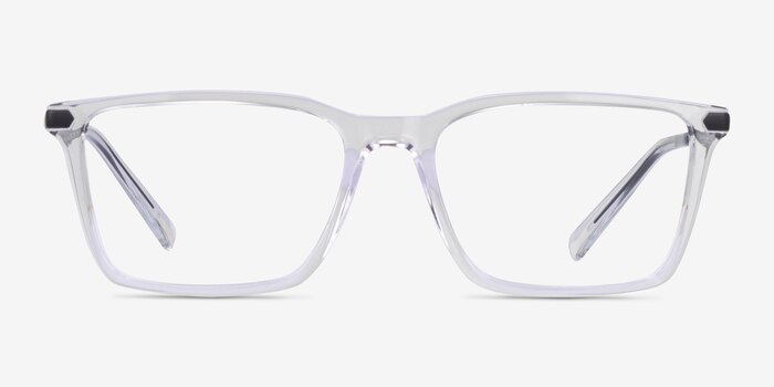 Armani Exchange AX3077 - Rectangle Crystal Clear Frame Eyeglasses ...