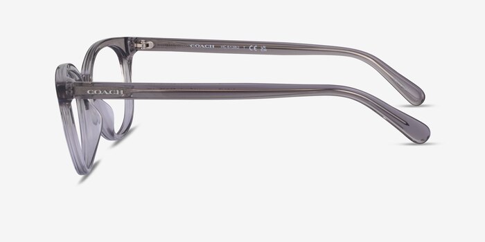 Coach HC6138U - Cat Eye Transparent Gray Frame Eyeglasses | Eyebuydirect