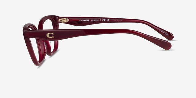 Coach HC6270U - Cat Eye Milky Cherry Frame Glasses For Women | Eyebuydirect