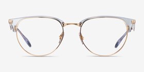 Ray-Ban RB6396 - Browline Clear Gold Frame Eyeglasses | EyeBuyDirect