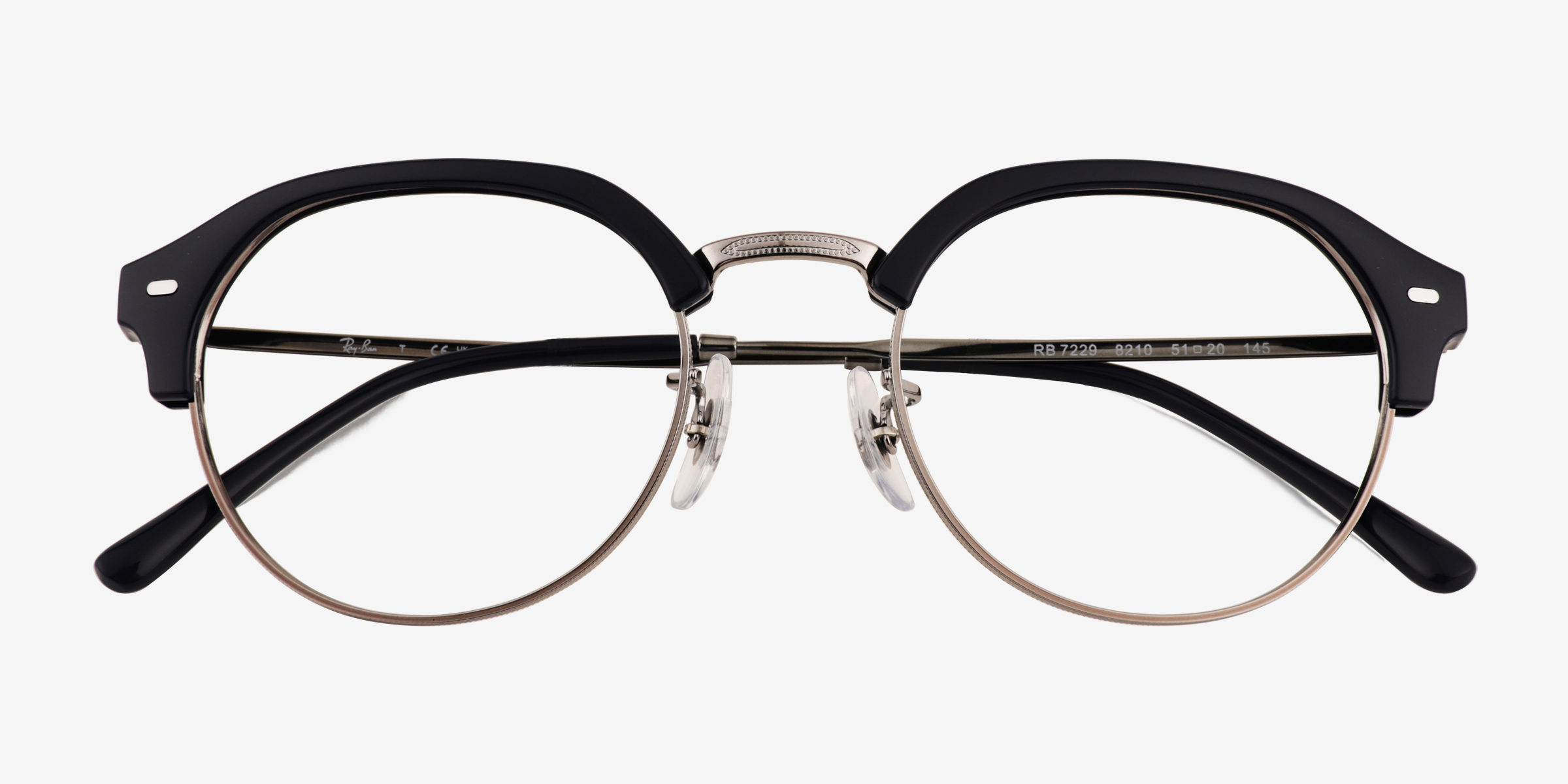 Ray-Ban RB7229 - Browline Dark Blue Frame Eyeglasses | Eyebuydirect