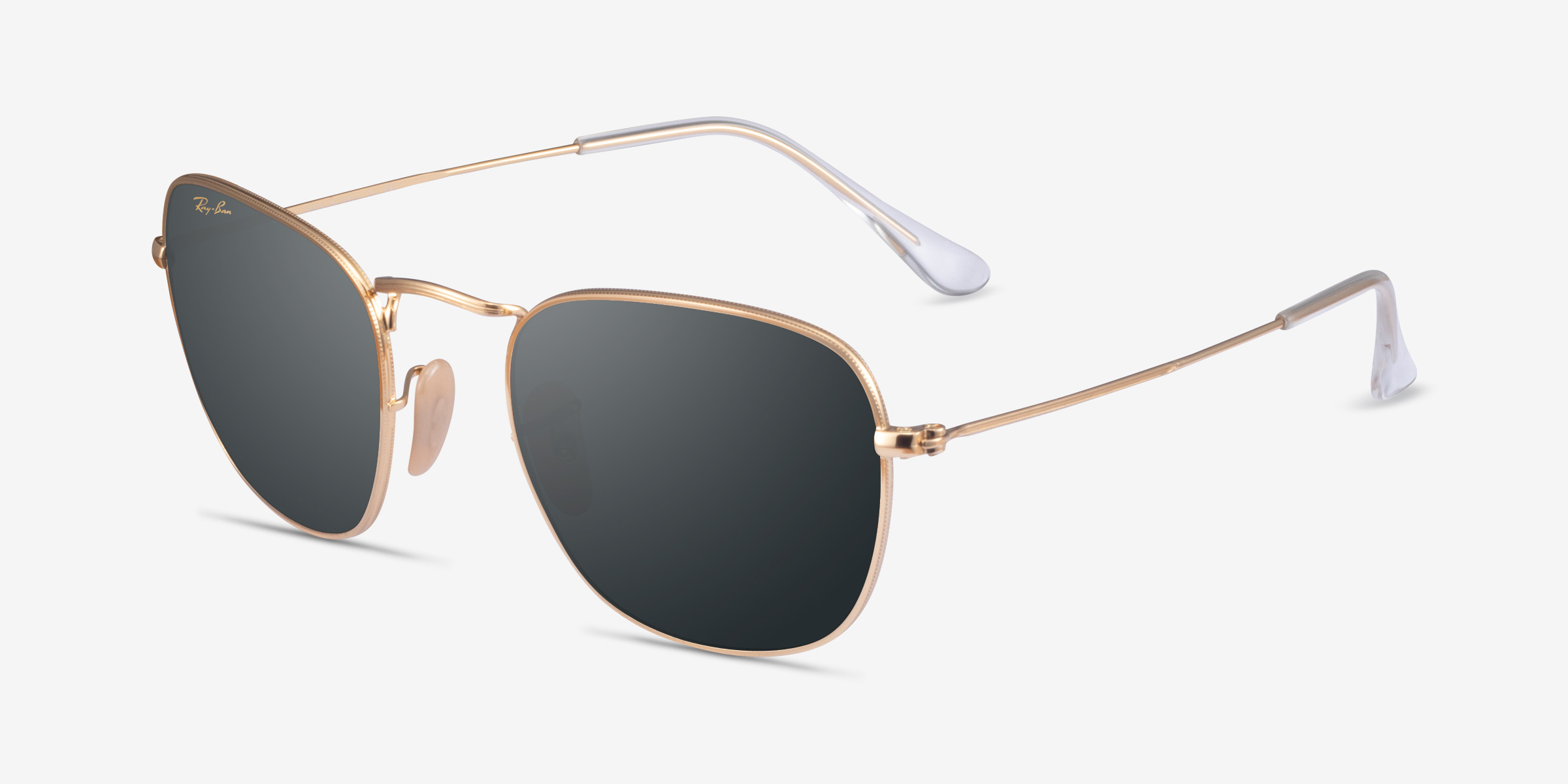 Ray-Ban RB3857 Frank - Square Legend Gold Frame Prescription Sunglasses ...