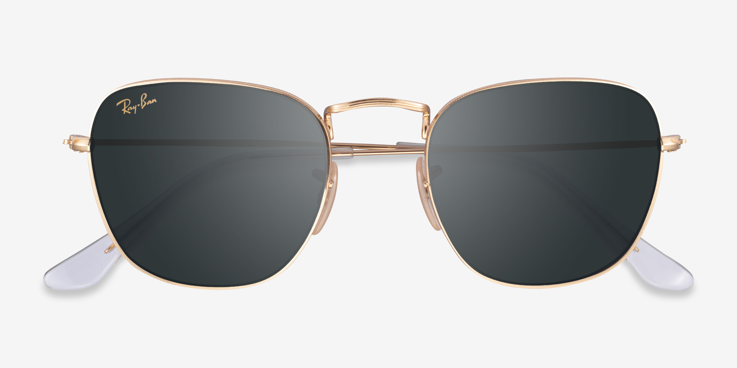 Ray-Ban RB3857 Frank - Square Legend Gold Frame Prescription Sunglasses ...