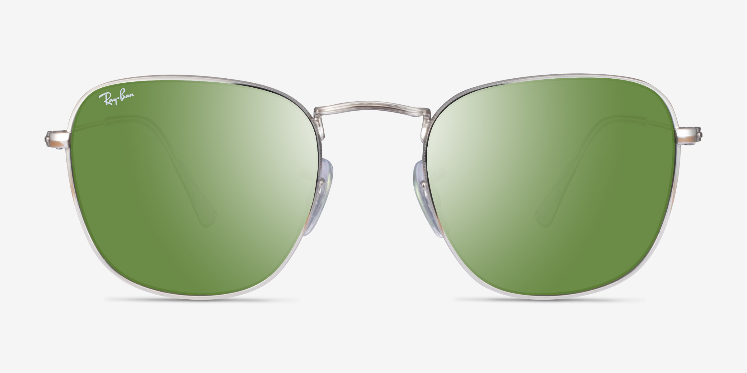 Ray-Ban RB3857 Frank - Square Silver Frame Prescription Sunglasses ...