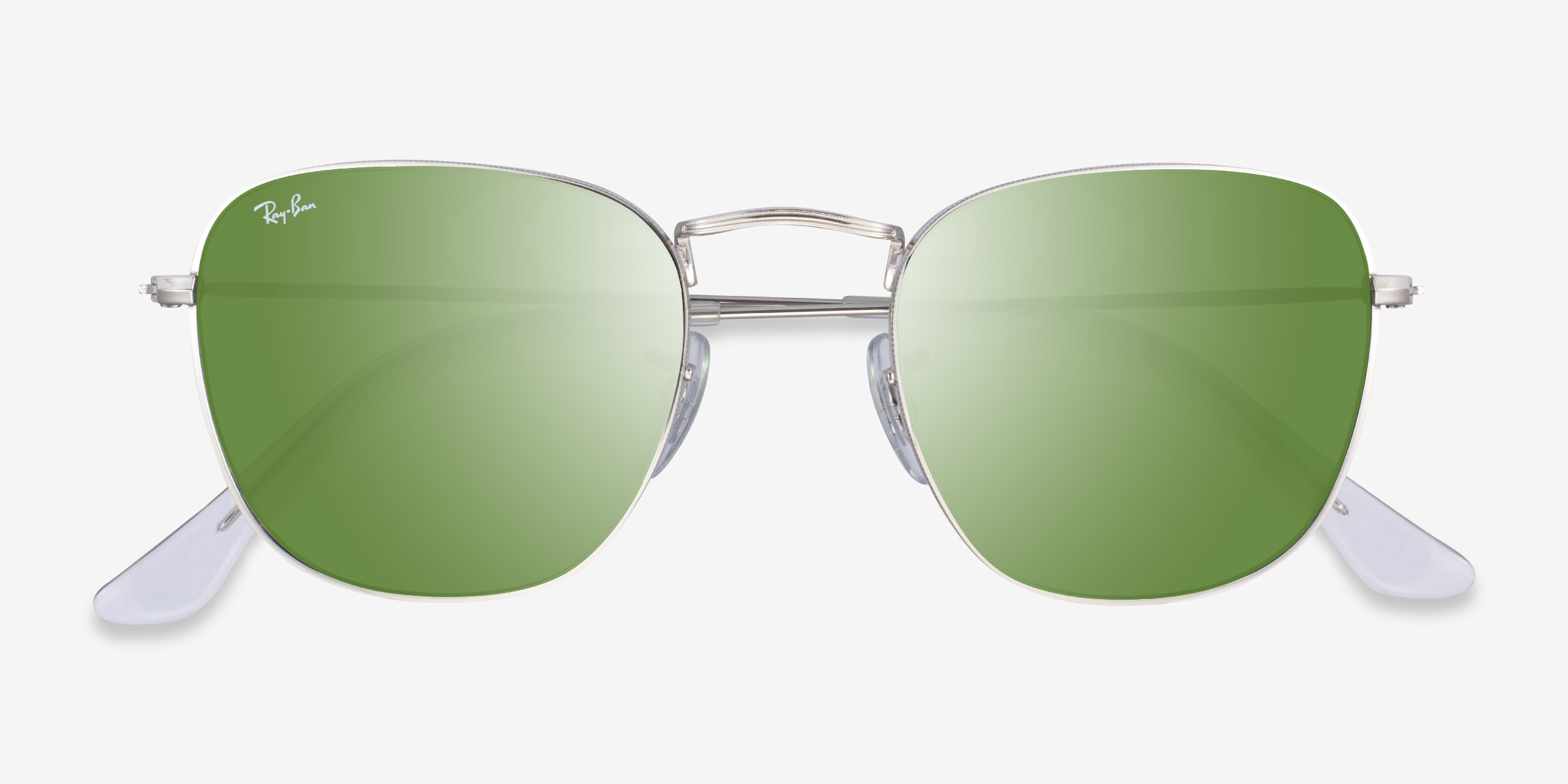 Ray-Ban RB3857 Frank - Square Silver Frame Prescription Sunglasses ...
