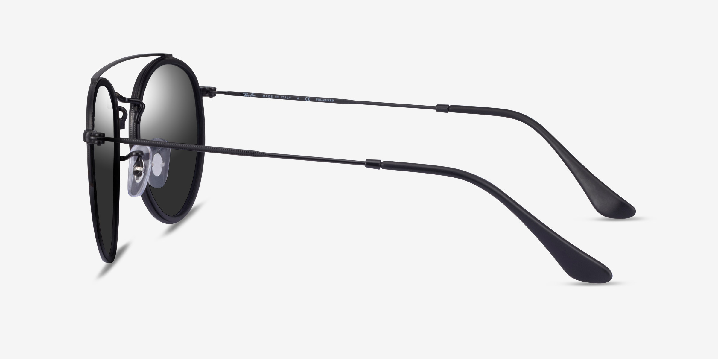 Ray-Ban RB3647N Round - Aviator Black Frame Prescription Sunglasses ...