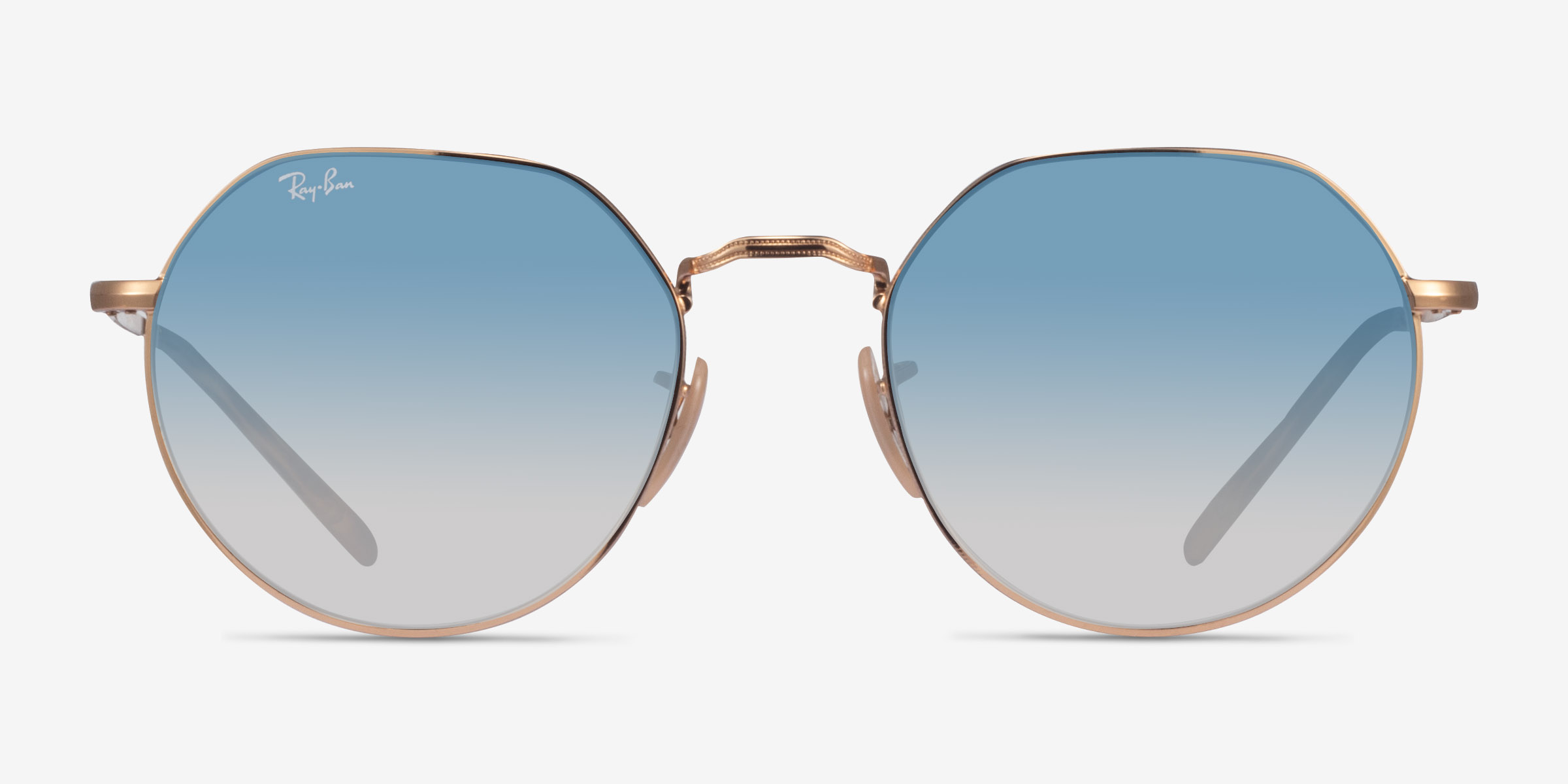 Ray-Ban RB3565 Jack - Geometric Gold Frame Prescription Sunglasses ...
