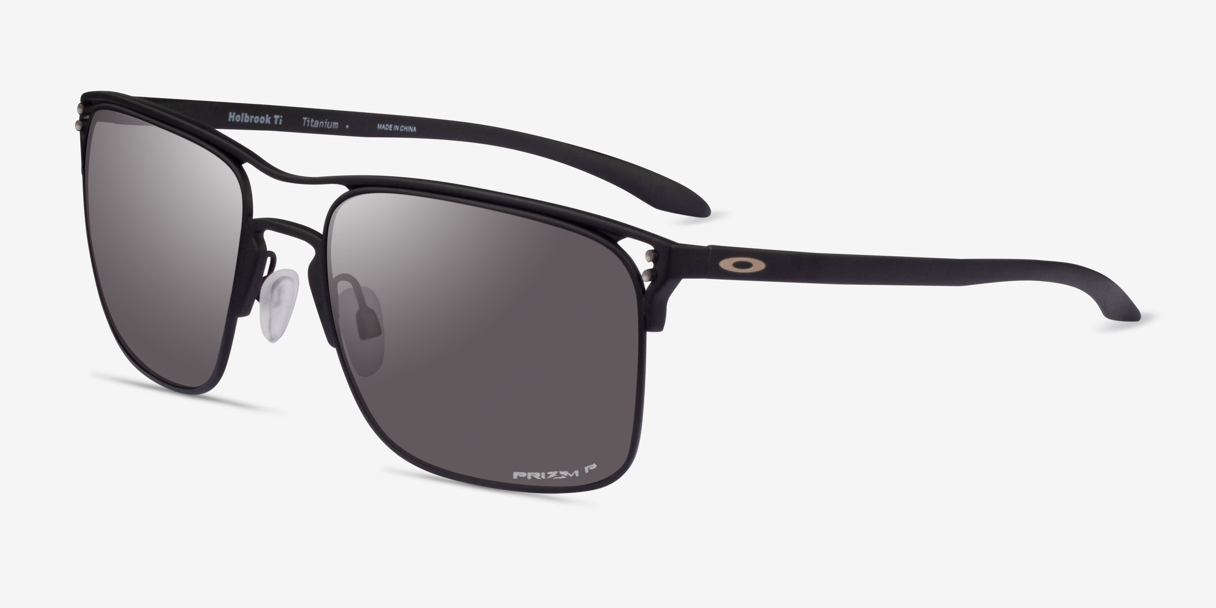 Oakley Holbrook Ti Square Satin Black Frame Prescription Sunglasses