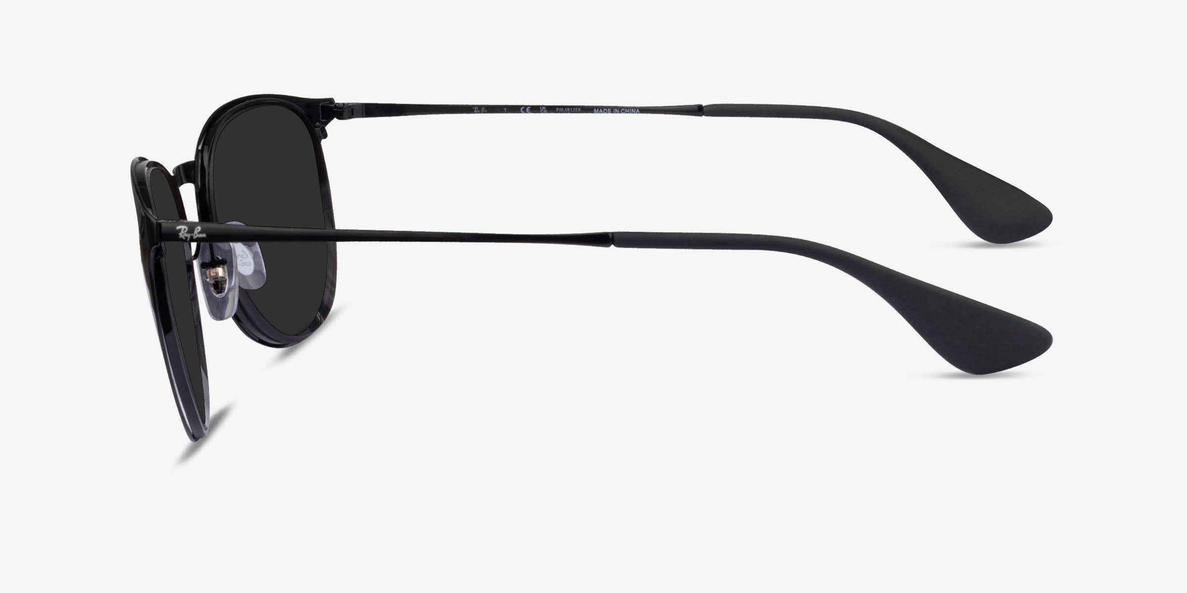 Ray-Ban RB3539 - Round Metallic Gray Frame Sunglasses For Ray-Ban RB3539 - Round Metallic Gray Frame Sunglasses For