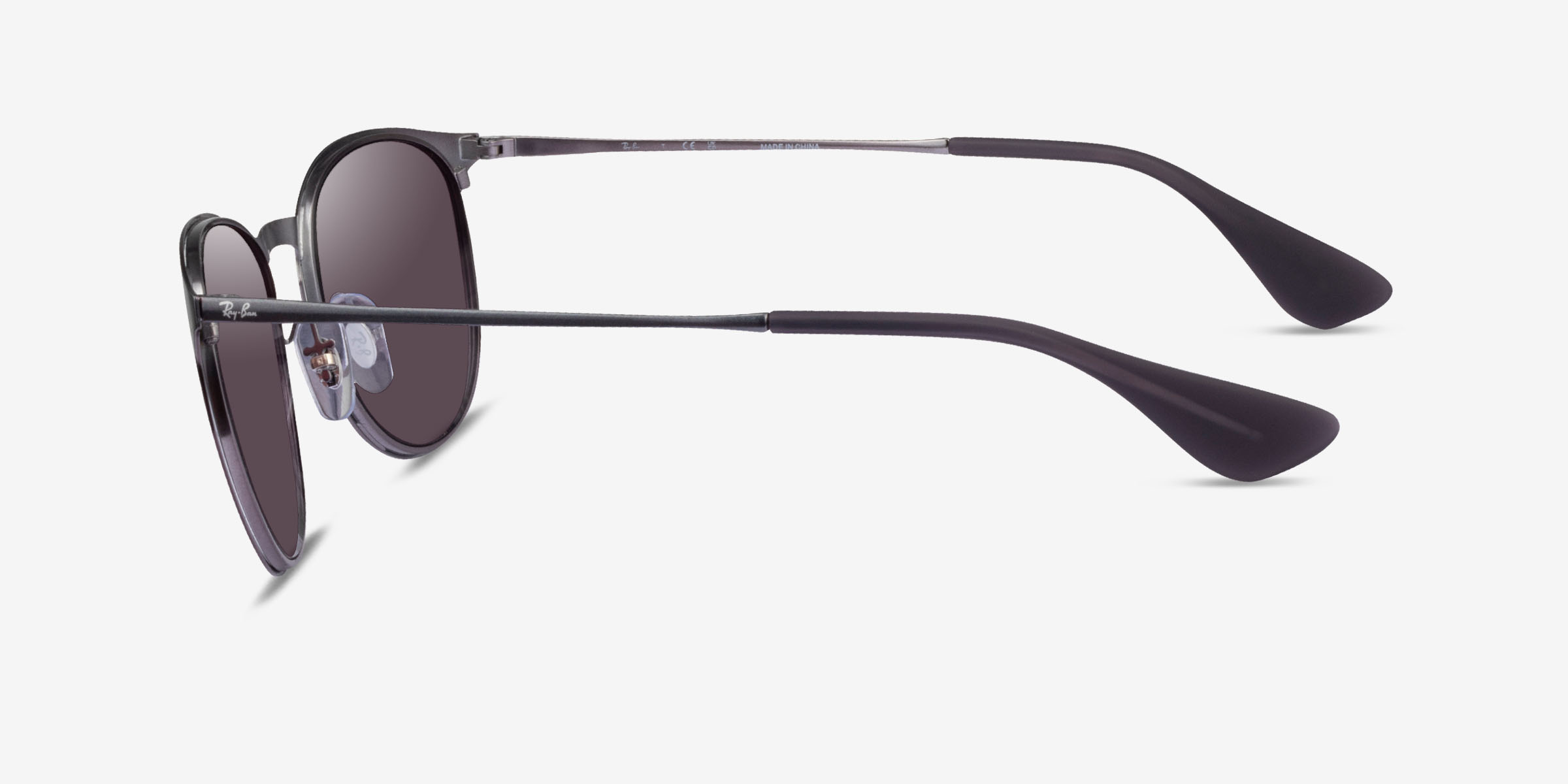 Ray-Ban RB3539 - Round Metallic Gray Frame Sunglasses For Women ...