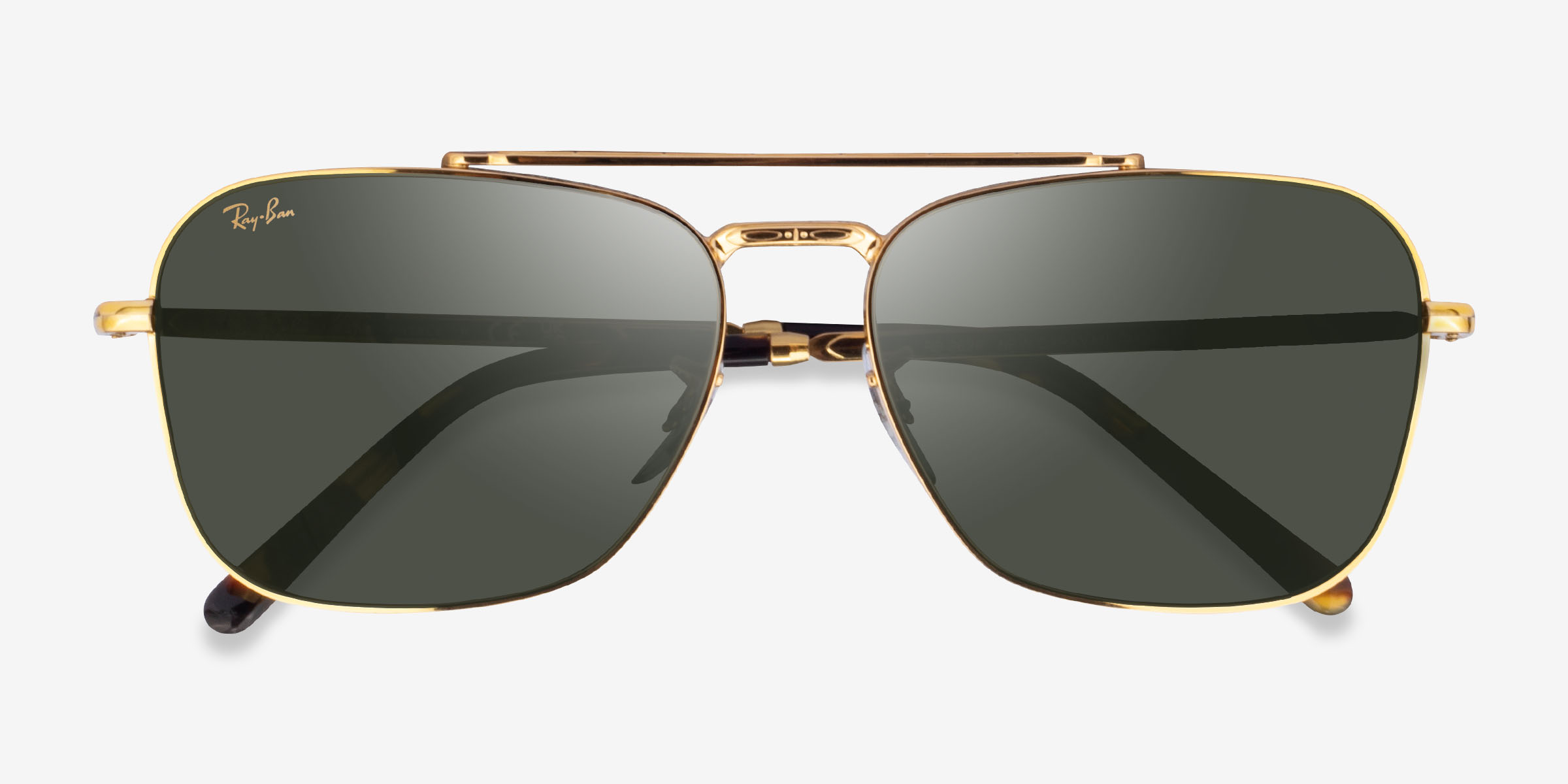 Ray-Ban RB3636 - Rectangle Legend Gold Frame Prescription Sunglasses ...