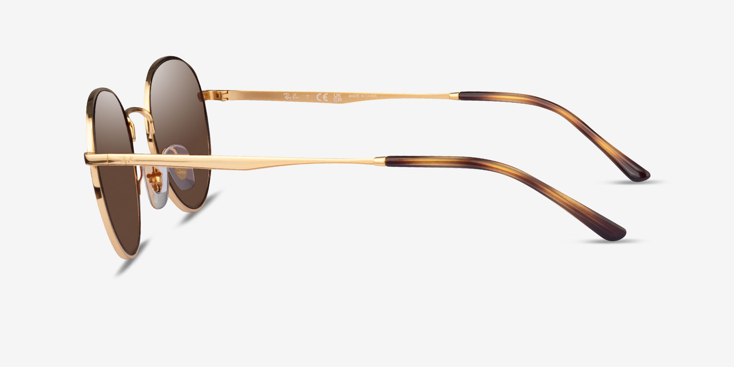 Ray-Ban RB3681 - Round Arista Frame Prescription Sunglasses ...