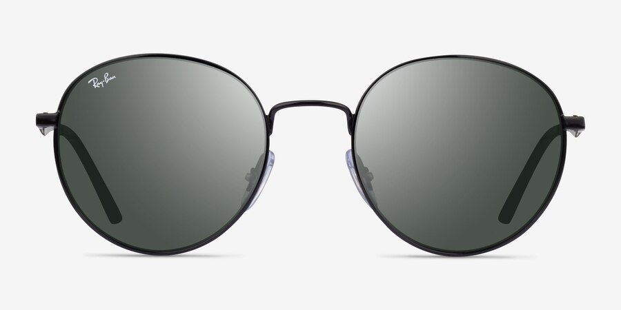 Ray-Ban RB3681 - Round Black Frame Prescription Sunglasses ...