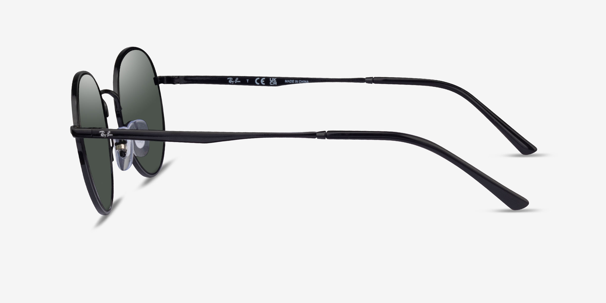 Ray-Ban RB3681 - Round Black Frame Prescription Sunglasses | Eyebuydirect