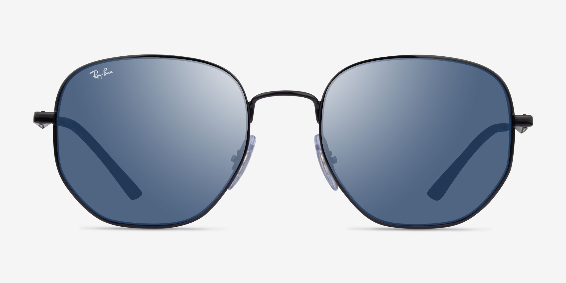 Ray-Ban RB3682 - Geometric Black Frame Prescription Sunglasses ...