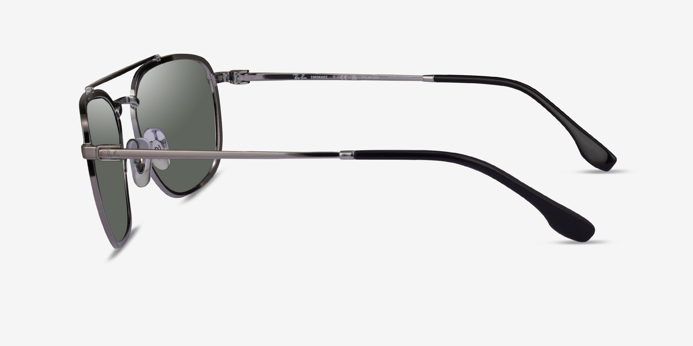 Ray-Ban RB3708 - Aviator Gunmetal Frame Prescription Sunglasses ...