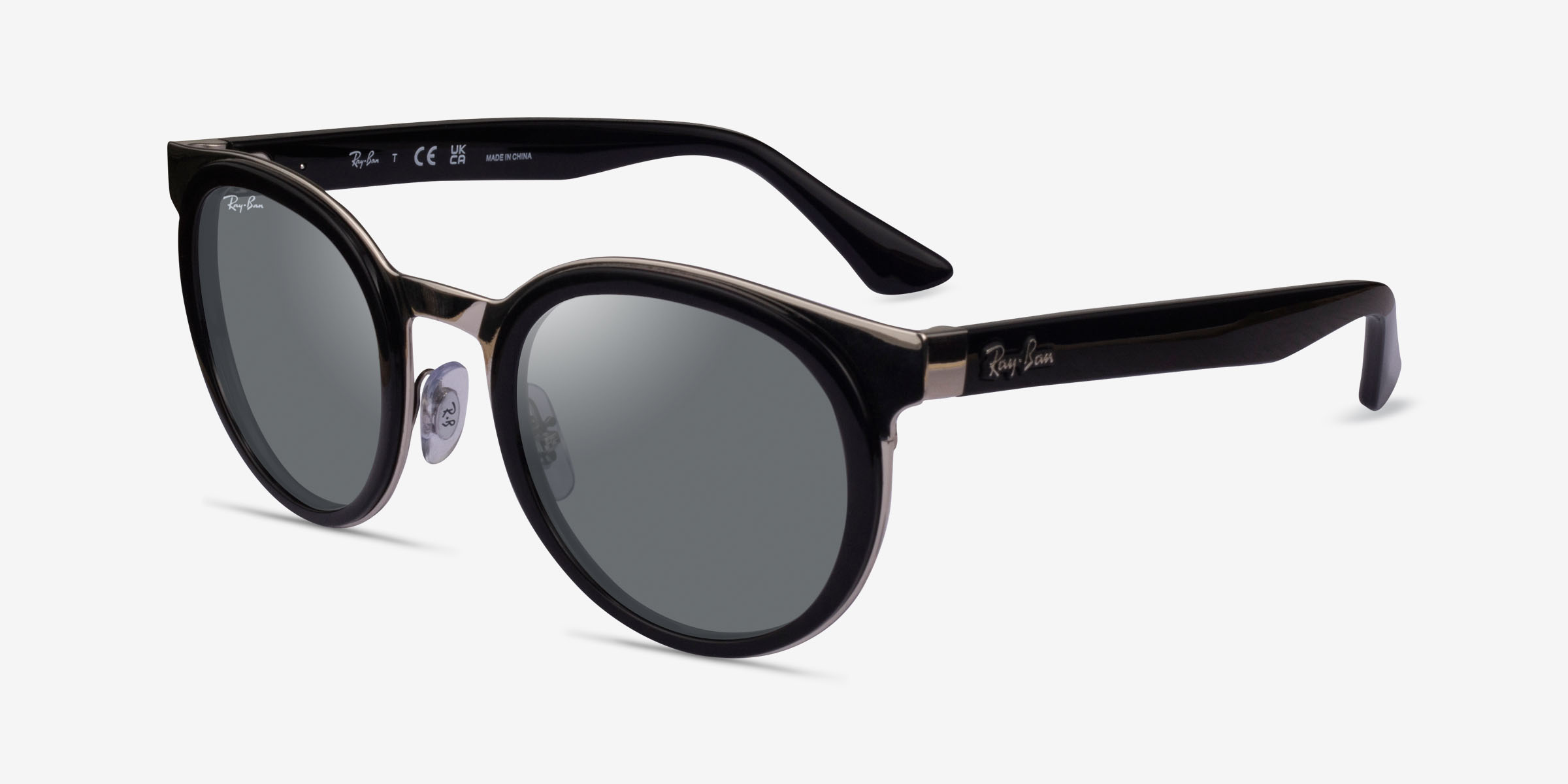 Ray-Ban RB3710 Bonnie - Round Black Silver Frame Prescription ...