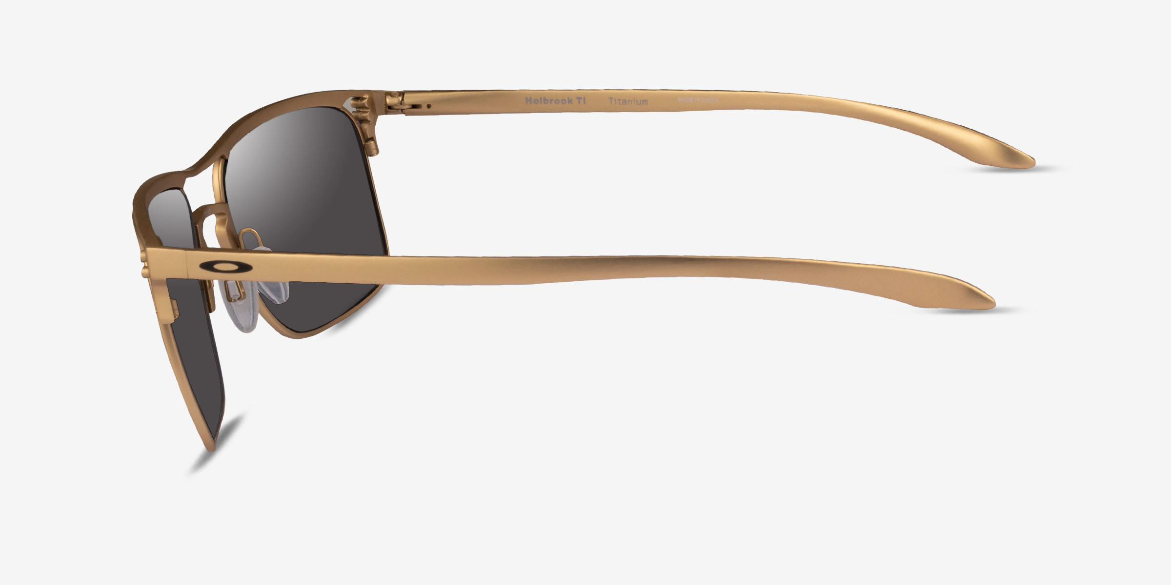 Oakley Holbrook Ti - Square Satin Gold Frame Sunglasses For Men ...