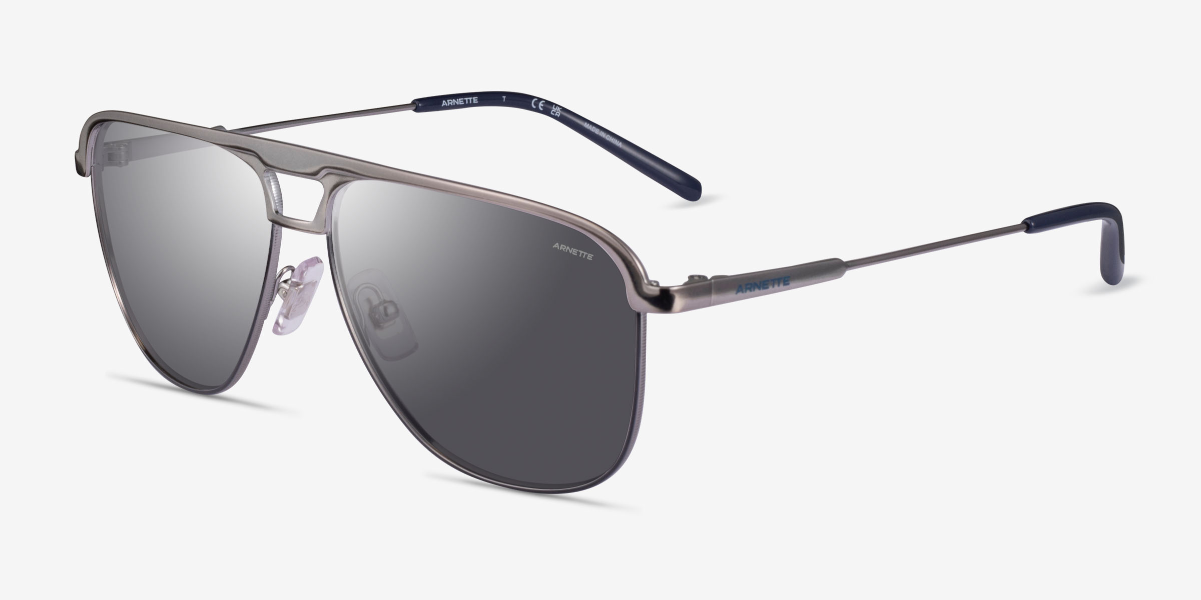 ARNETTE Holboxx - Aviator Gunmetal Frame Sunglasses For Men | Eyebuydirect