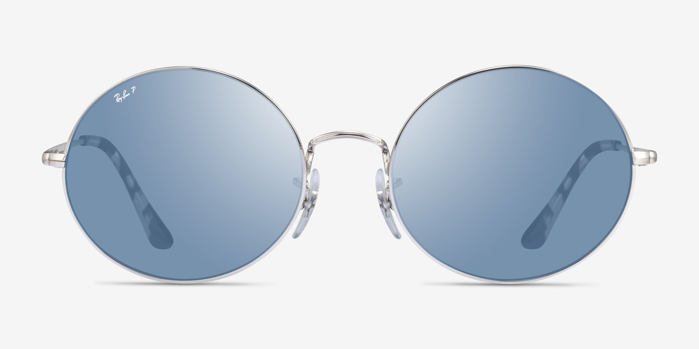 Ray-Ban RB1970 - Oval Silver Frame Prescription Sunglasses | Eyebuydirect