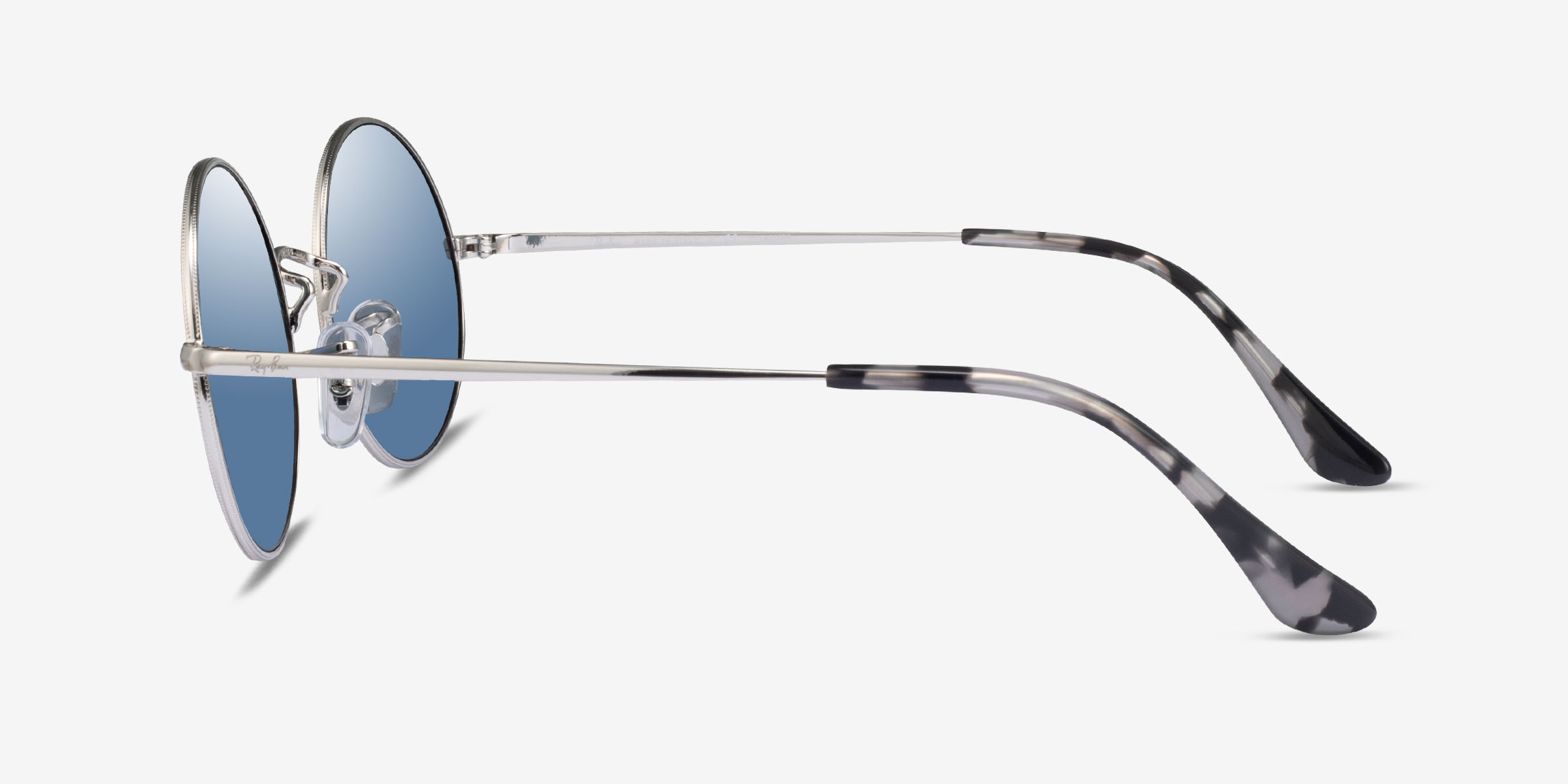 Ray-Ban RB1970 - Oval Silver Frame Prescription Sunglasses ...