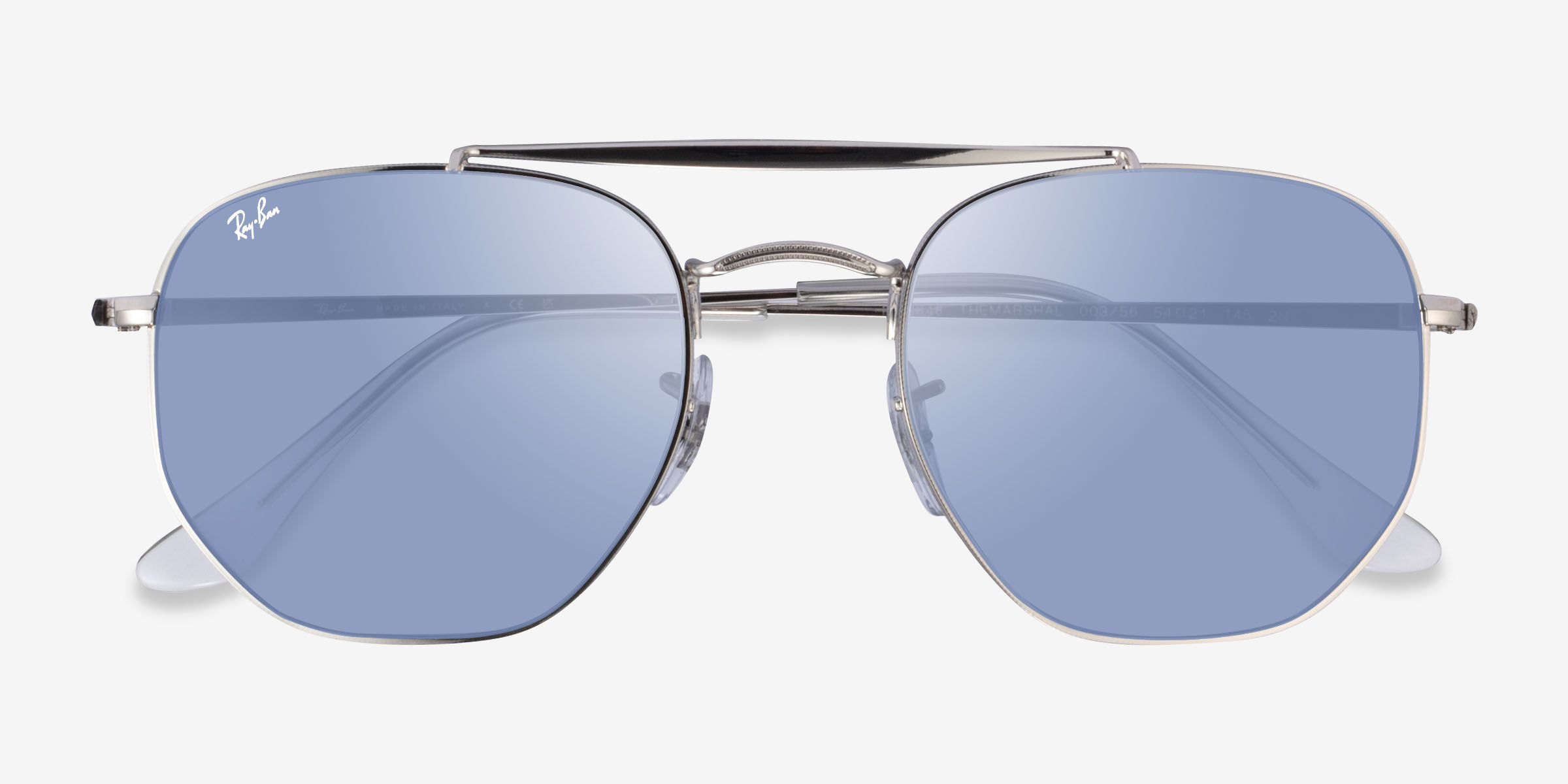 Ray-Ban RB3648 The Marshal - Aviator Silver Frame Prescription ...